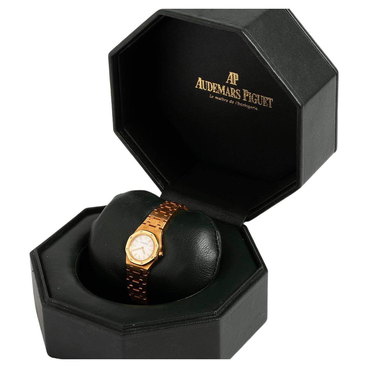 Audemars Piguet Royal Oak quartz "mini" Ladies Wristwatch, Pearl Dial ...