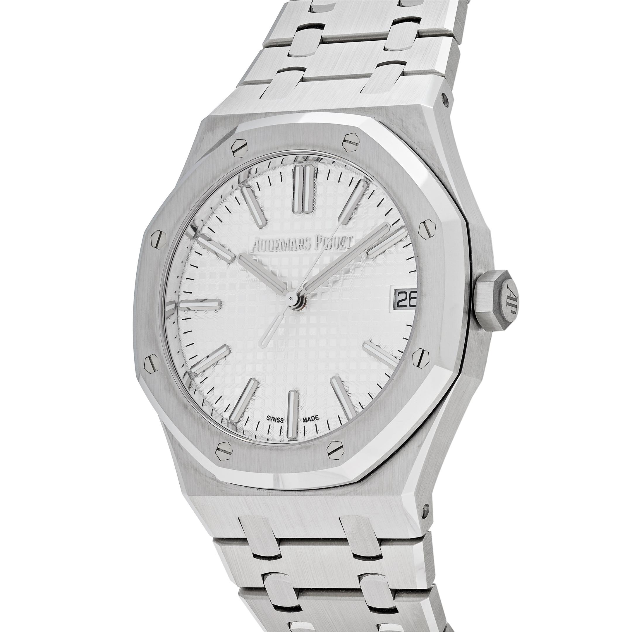 Audemars Piguet Royal Oak Selfwinding 41mm Steel White Dial 15510ST.OO ...