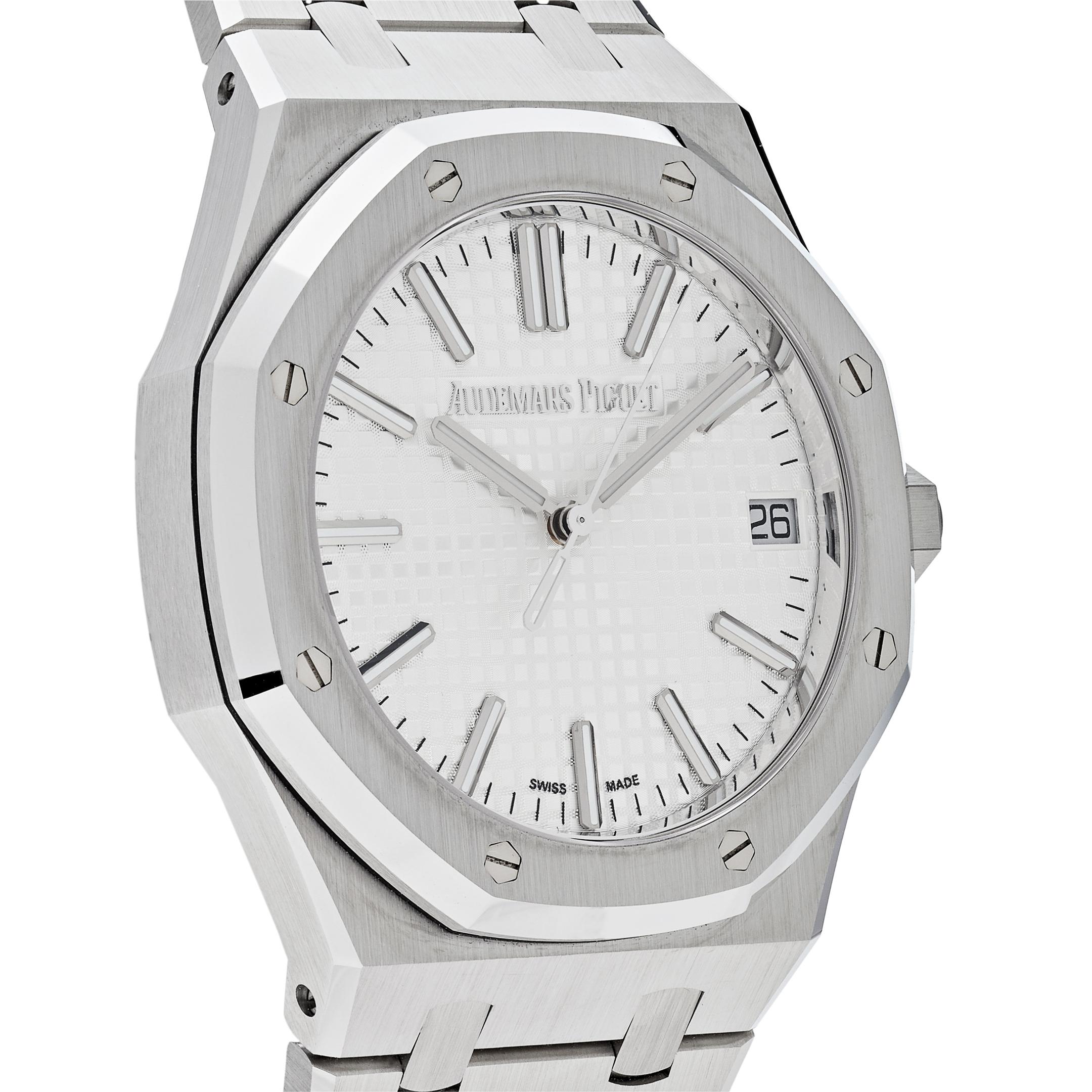 Audemars Piguet Royal Oak Selfwinding 41mm Steel White Dial 15510ST.OO ...