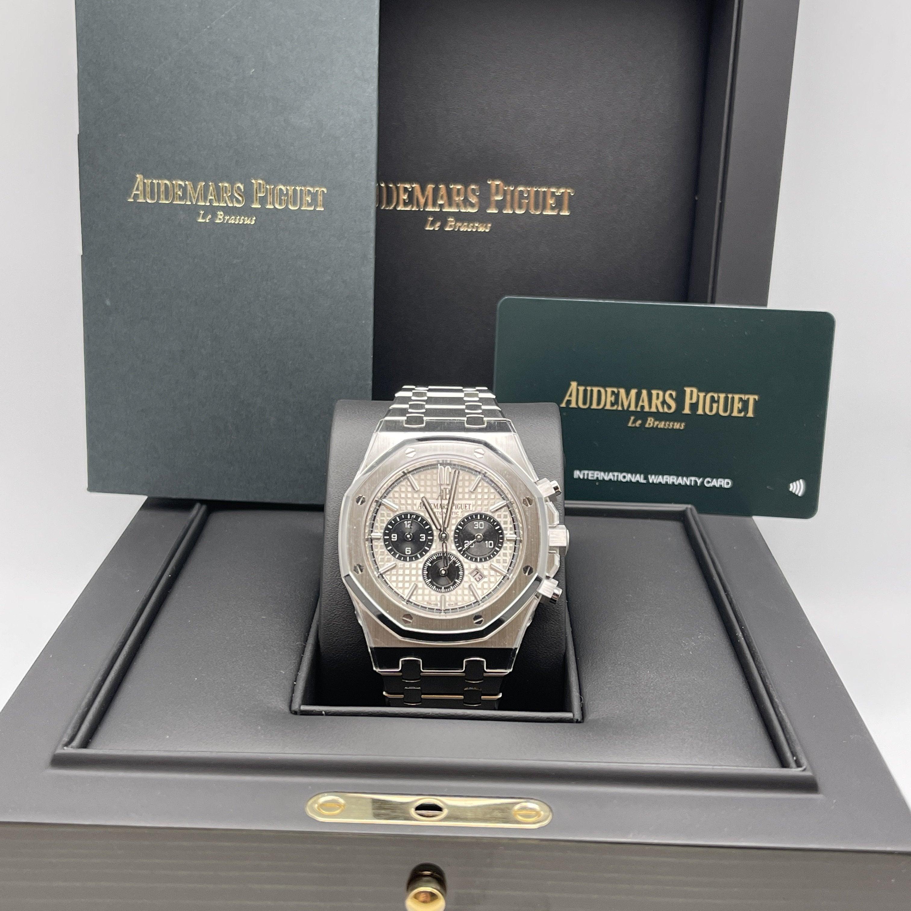 Audemars Piguet Royal Oak Selfwinding Chronograph Steel White Dial ...