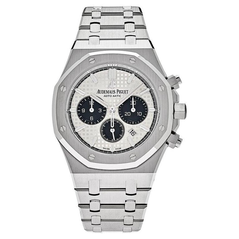 Audemars Piguet Royal Oak Selfwinding Chronograph Steel White Dial ...