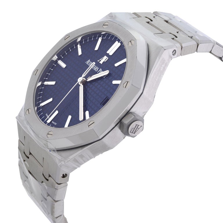 Audemars Piguet Royal Oak Steel Blue Dial Automatic Watch 15500ST.OO ...