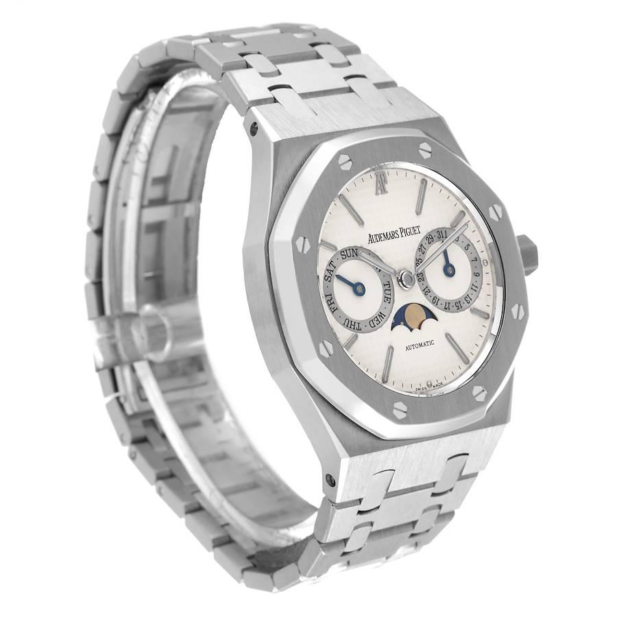 Audemars Piguet Royal Oak Steel Day Date Moonphase Mens Watch 25594ST ...