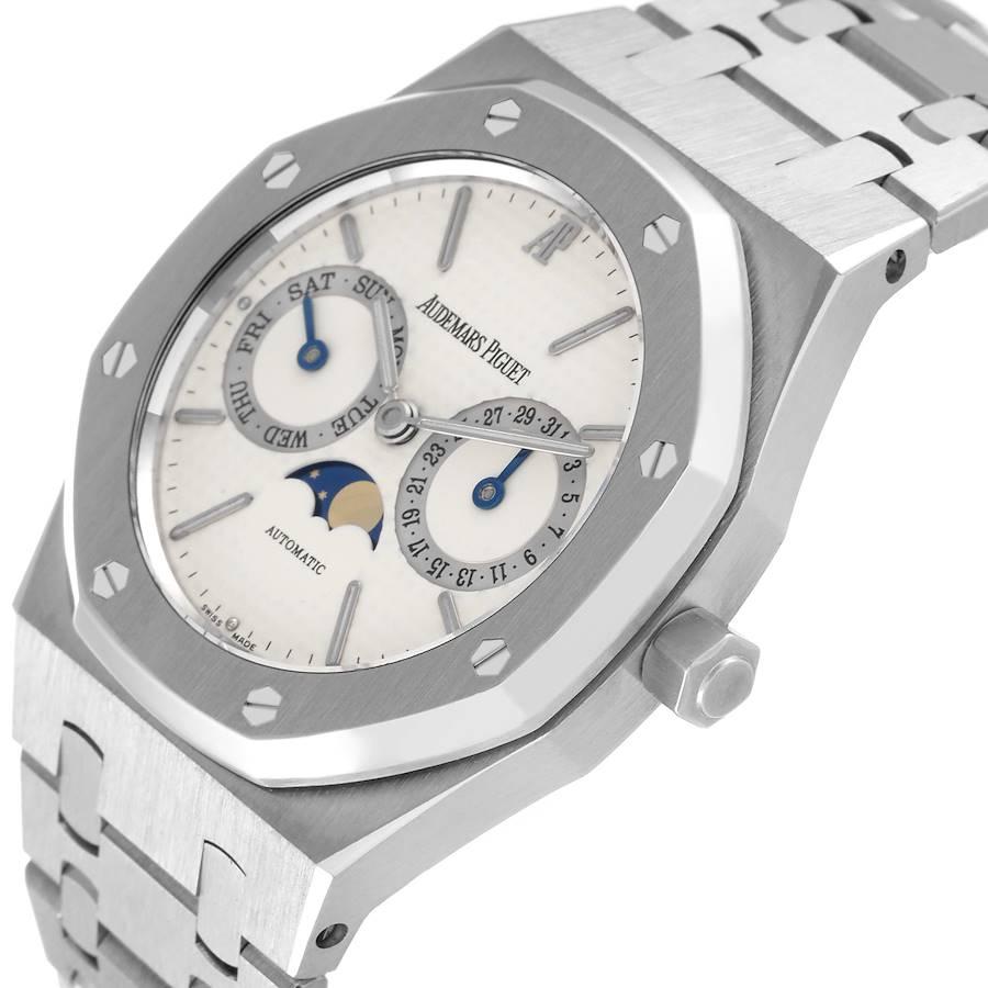Audemars Piguet Royal Oak Steel Day Date Moonphase Mens Watch 25594ST ...