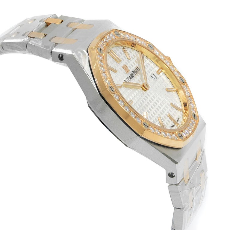 Audemars Piguet Royal Oak Steel Gold Ladies Quartz Watch 67651SR.ZZ ...