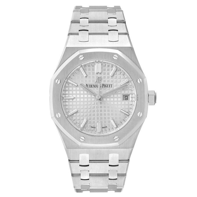 Audemars Piguet Royal Oak Steel Silver Dial Men's Watch 77350ST Unworn ...