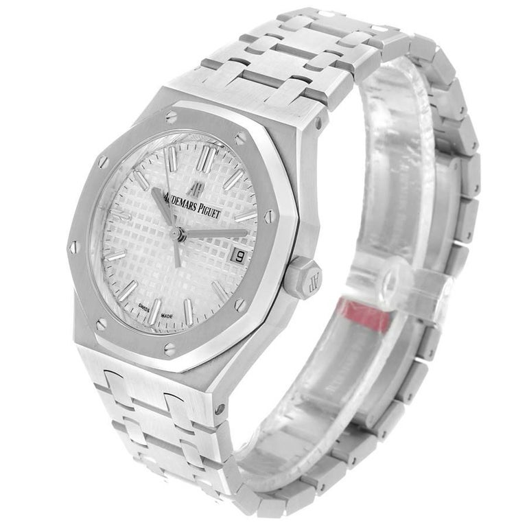 Audemars Piguet Royal Oak Steel Silver Dial Men's Watch 77350ST Unworn ...