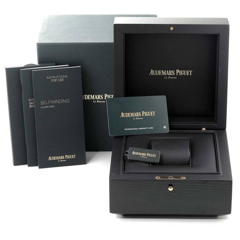 Audemars Piguet Royal Oak Steel Silver Dial Men's Watch 77350ST Unworn ...