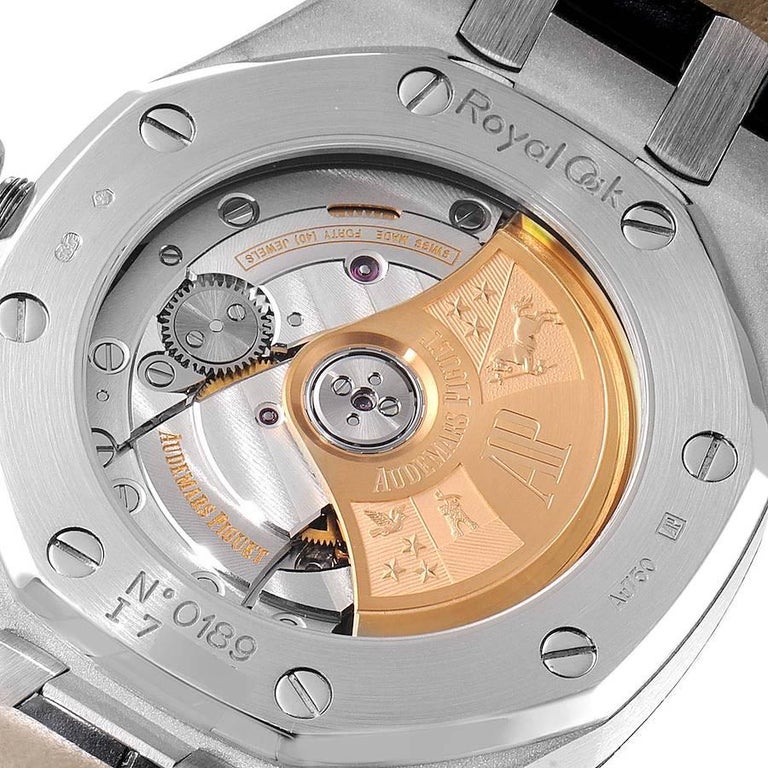 Audemars Piguet Royal Oak White Gold Diamond Mens Watch 15452bc Box ...