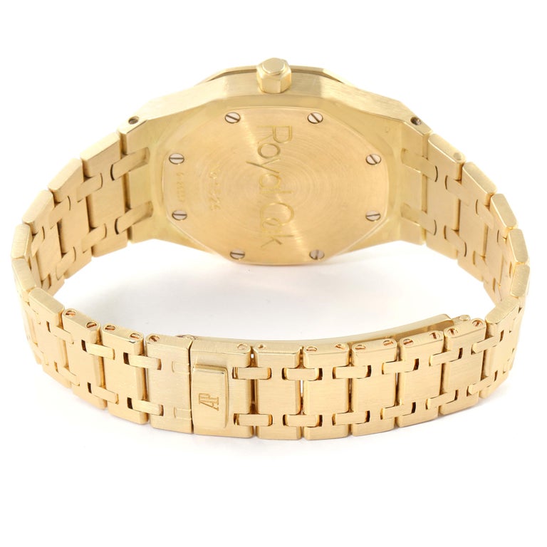 Audemars Piguet Royal Oak Yellow Gold Day Date Moonphase Mens Watch ...