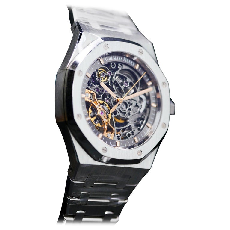 Audemars Piguet Stainless Steel Royal Oak Double Balance Skeleton ...