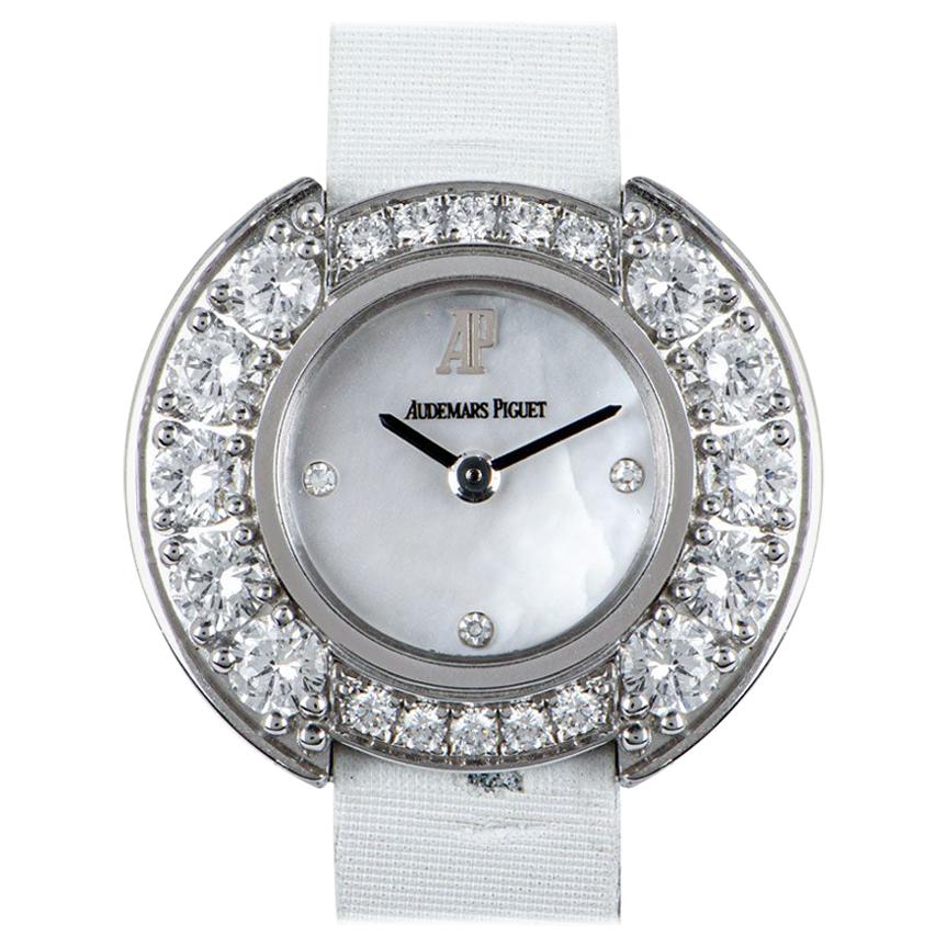 Audemars Piguet Rare Unworn Diamond and Emerald Set Dress Watch NOS ...