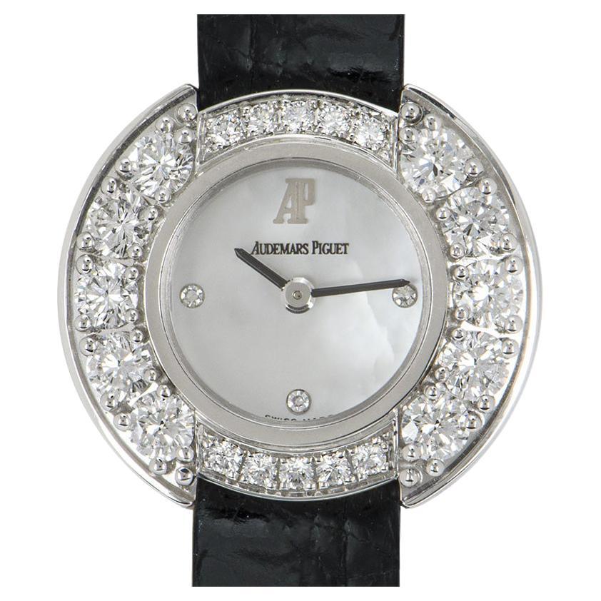Audemars Piguet All Diamond Watch 18 Karat in Stock For Sale at 1stDibs ...