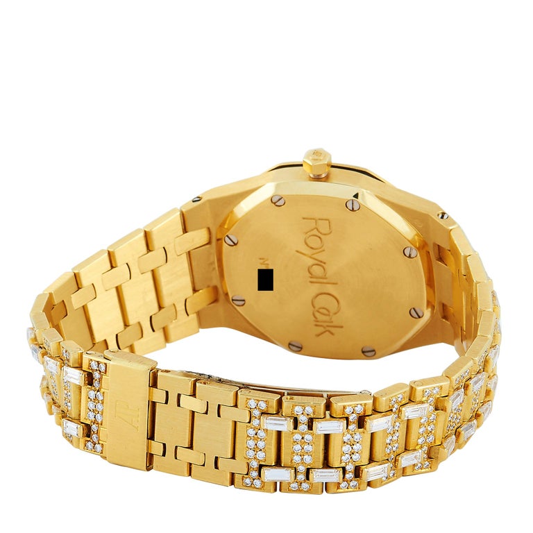 Audemars Piguet Vintage Royal Oak Yellow Gold Diamond and Ruby Watch ...