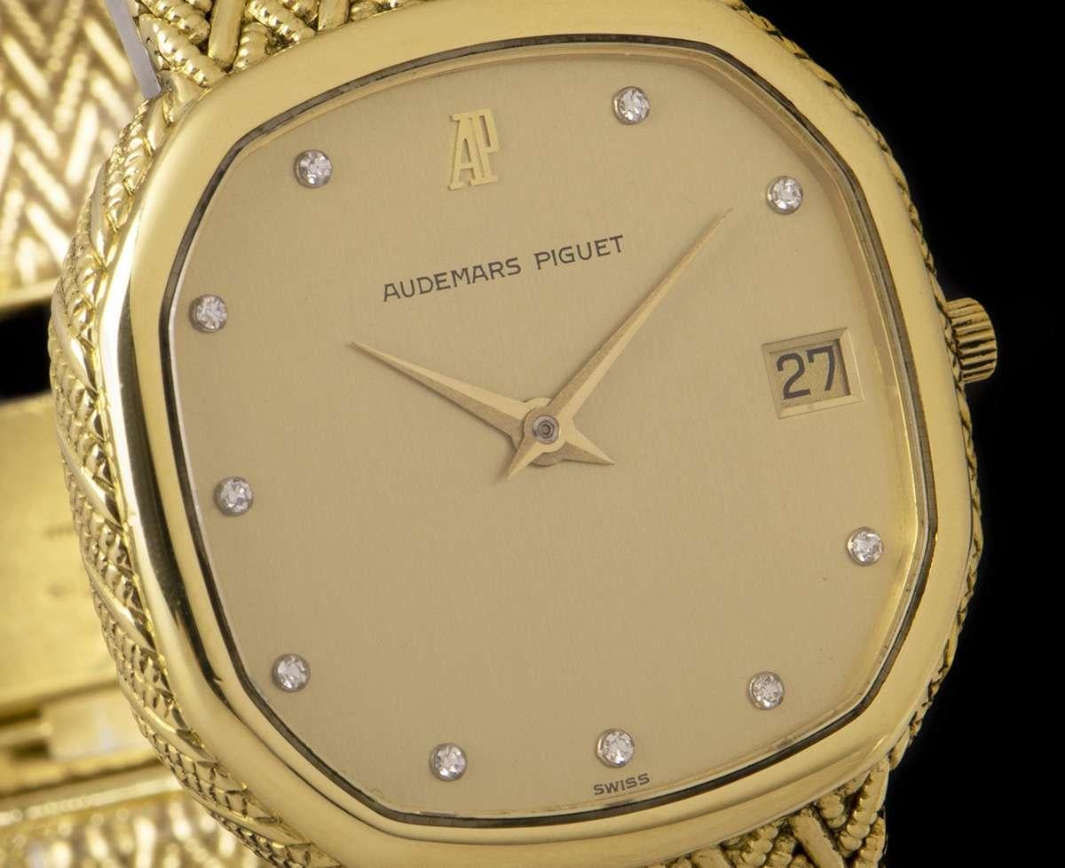 Audemars Piguet Women's Yellow Gold Diamond Dial Dress Watch For Sale ...