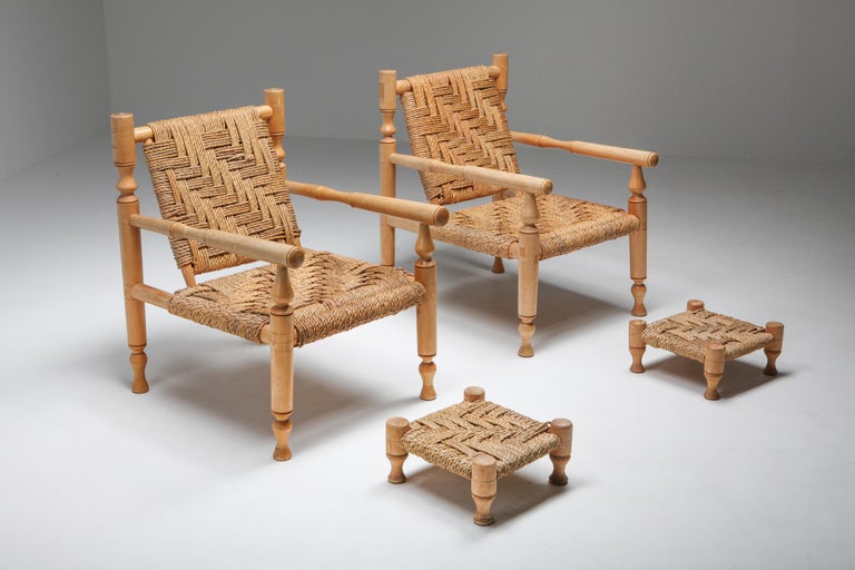 Audoux Minet Pair of Armchairs at 1stDibs