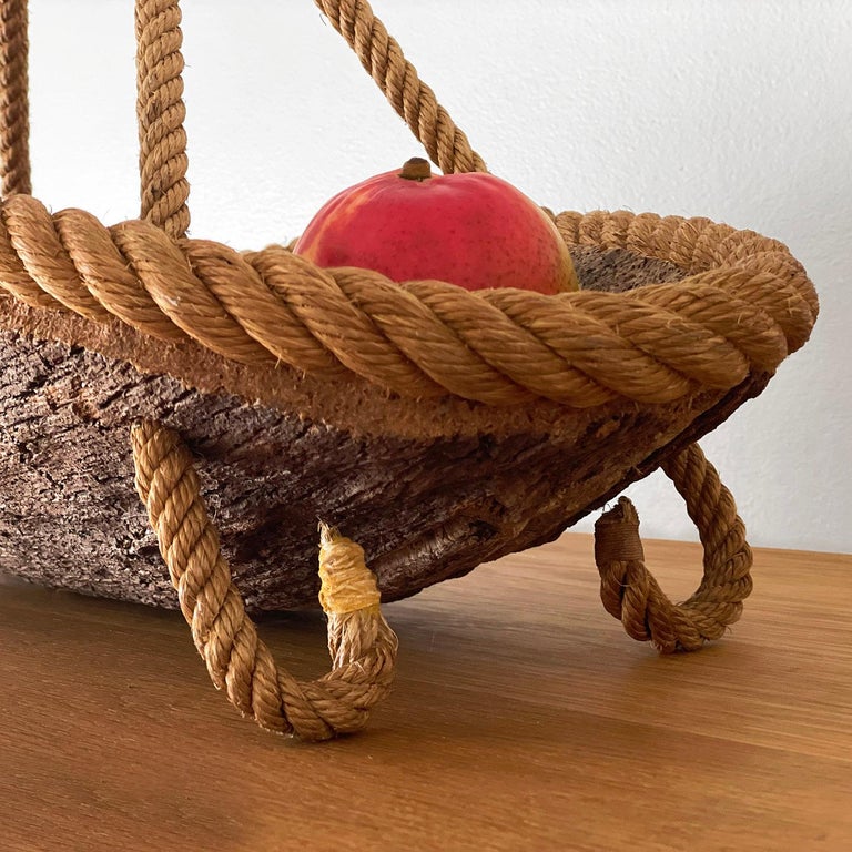 Audoux Minet Rope Catch All Basket For Sale at 1stDibs