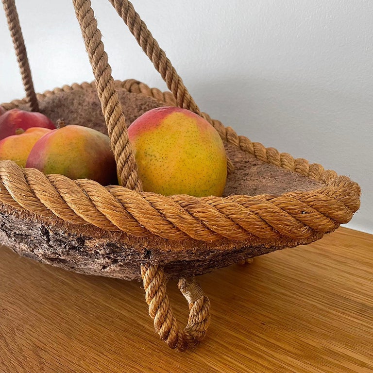 Audoux Minet Rope Catch All Basket For Sale at 1stDibs