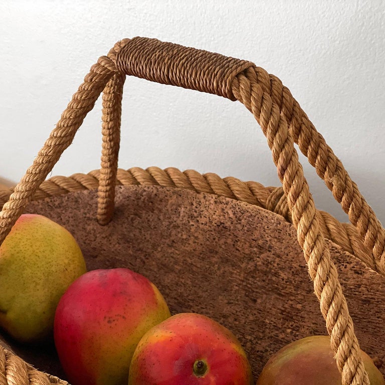 Audoux Minet Rope Catch All Basket For Sale at 1stDibs