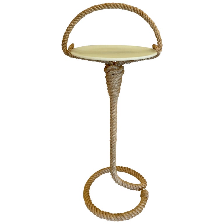 Audoux Minet Style Rope Valet Table at 1stDibs