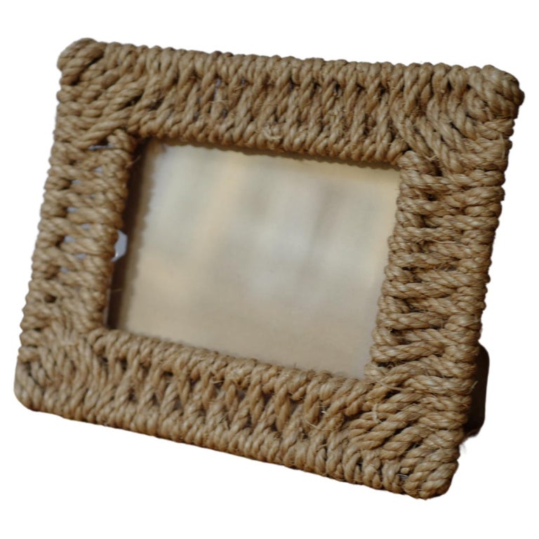 Audoux Minet Woven Photo Frame circa, France, 1950s For Sale at 1stDibs
