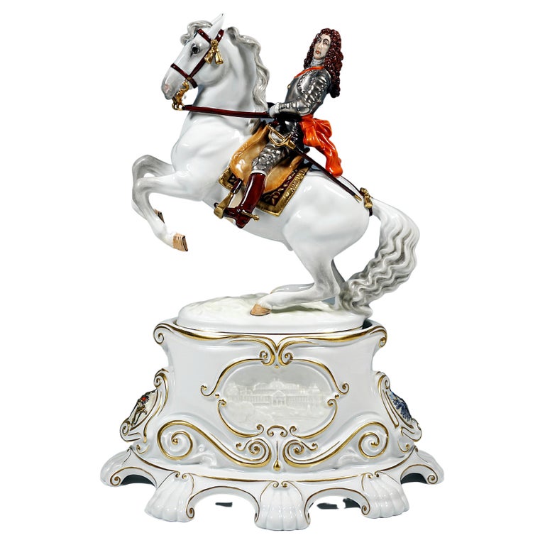 Augarten, Vienne, Prince Eugène de Savoie à cheval, sur un haut ...