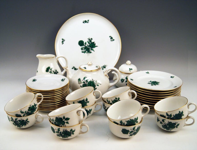 Augarten Vienna Tea Set Twelve Persons Decor Maria Theresia Form ...