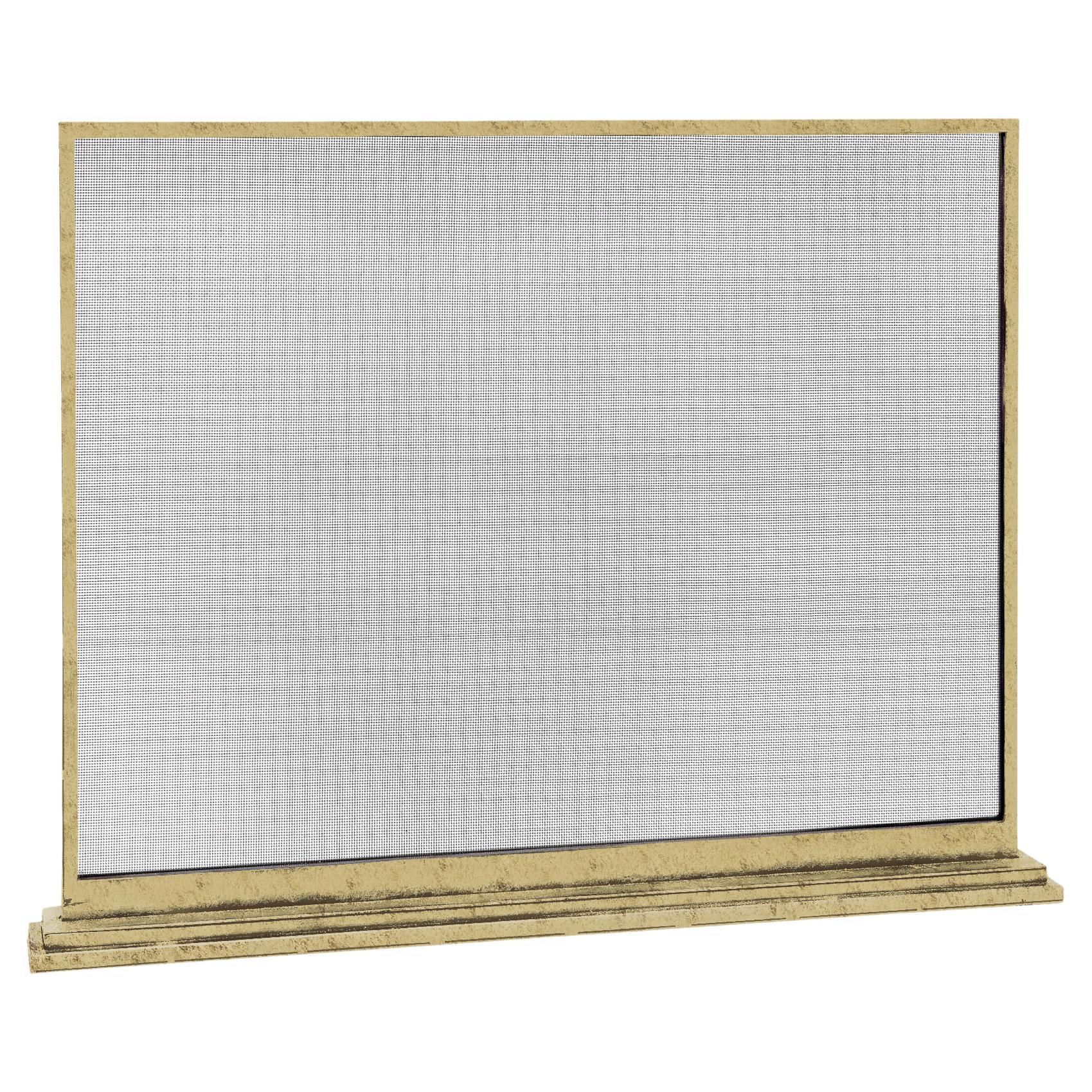 August Fireplace Screen in Aged Gold For Sale at 1stDibs