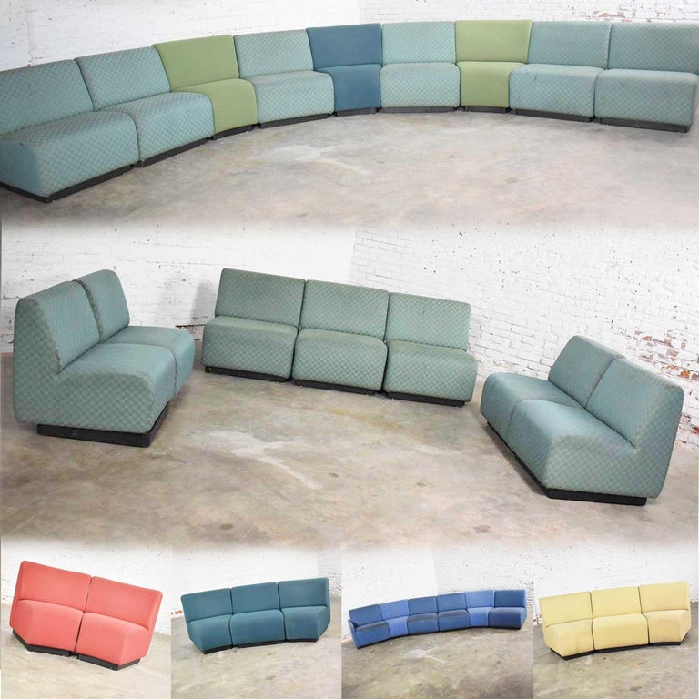 August Inc Modern Modular Sectional Sofa Straight and Wedge Pieces ...