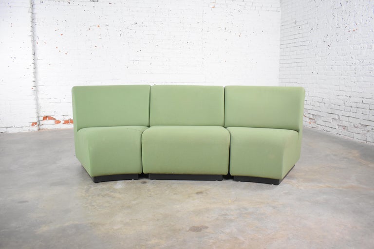 August Inc Modern Modular Sectional Sofa Straight and Wedge Pieces ...