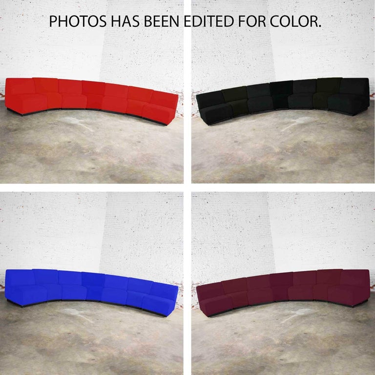 August Inc Modern Modular Sectional Sofa Straight and Wedge Pieces ...