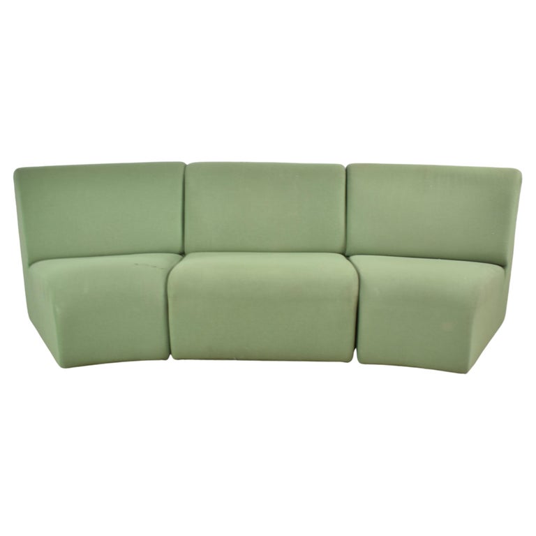 August Inc Modern Modular Sectional Sofa Straight and Wedge Pieces ...