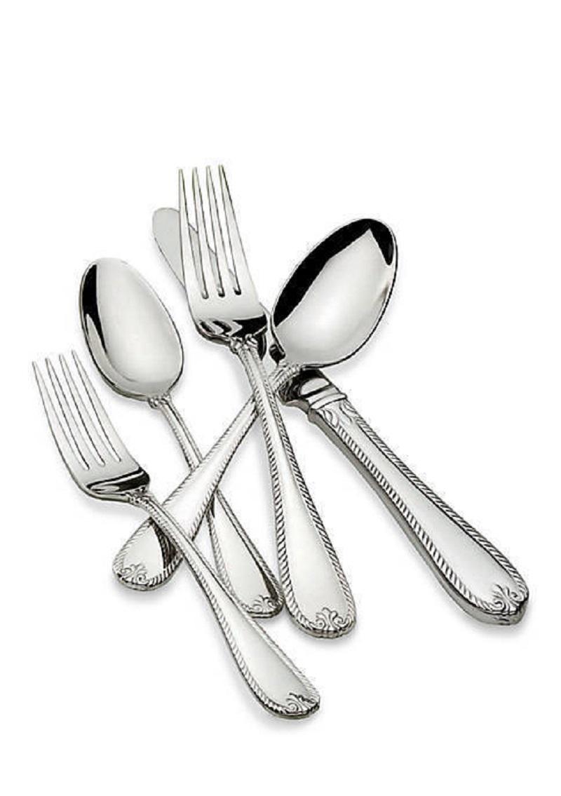 Augusta by Lenox Stainless Steel Flatware Expanded Set Service 53 ...