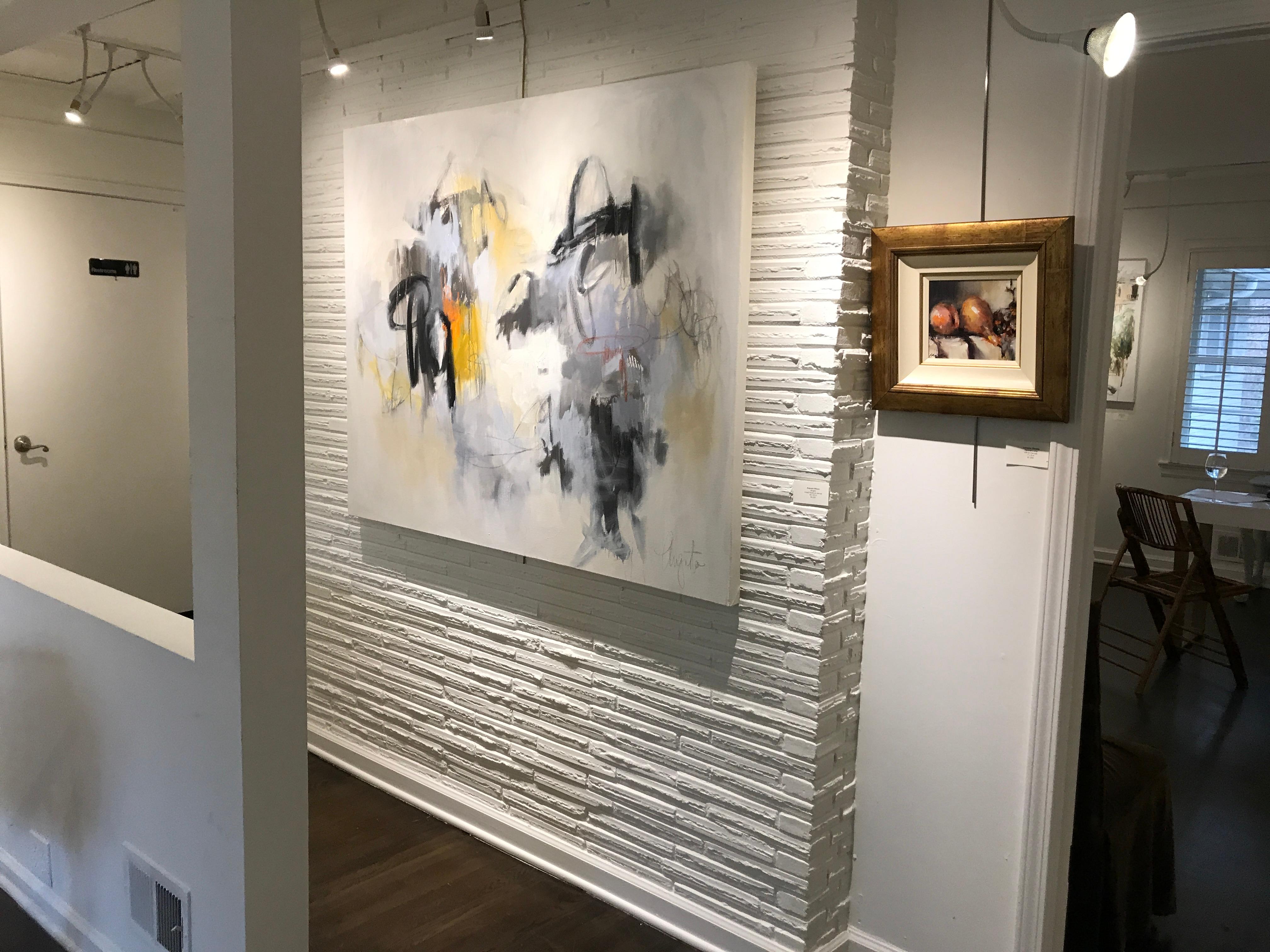 Augusta Wilson - Bruges by Augusta Wilson, Large Abstract Mixed Media ...