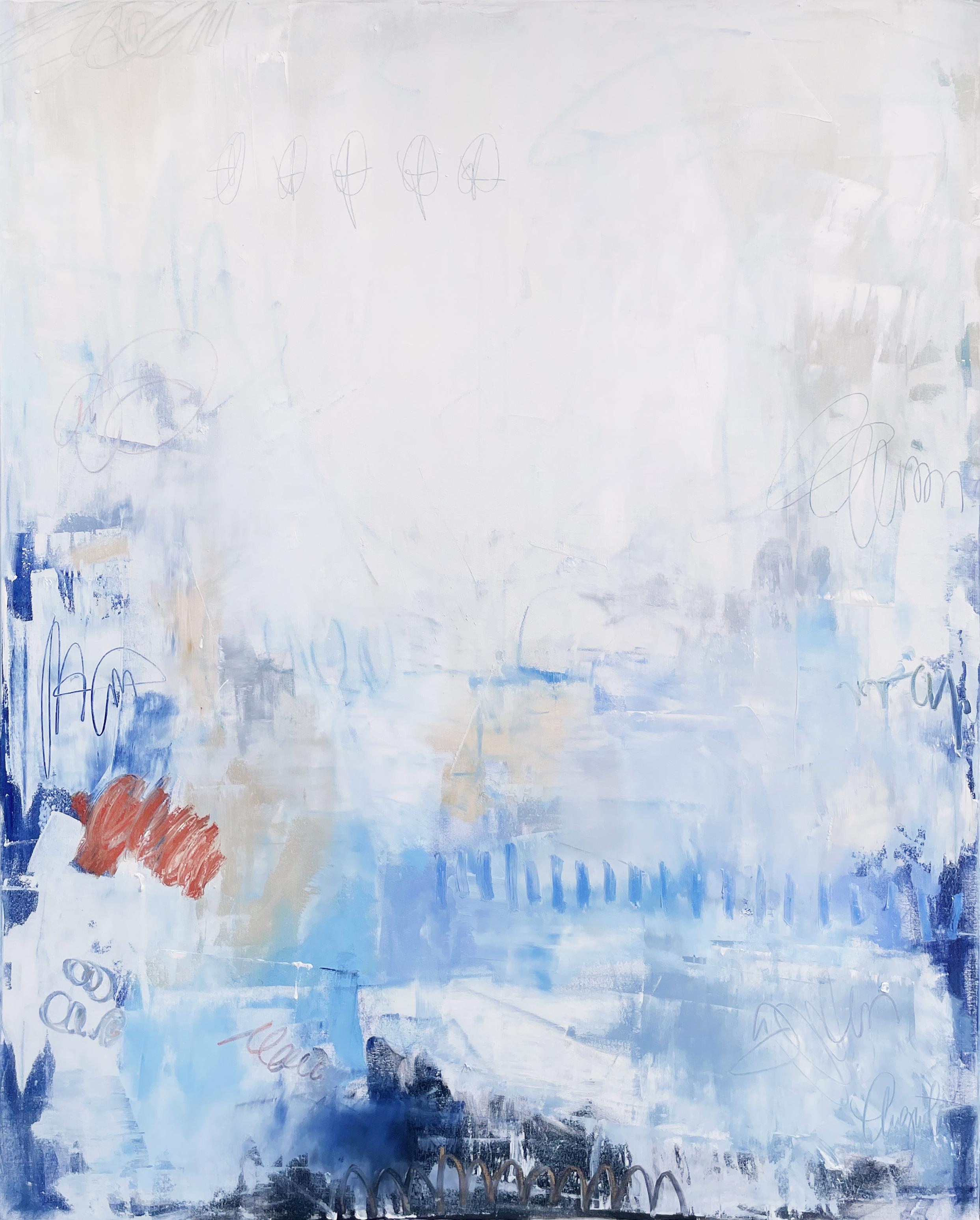 Augusta Wilson - Bruges by Augusta Wilson, Large Abstract Mixed Media ...