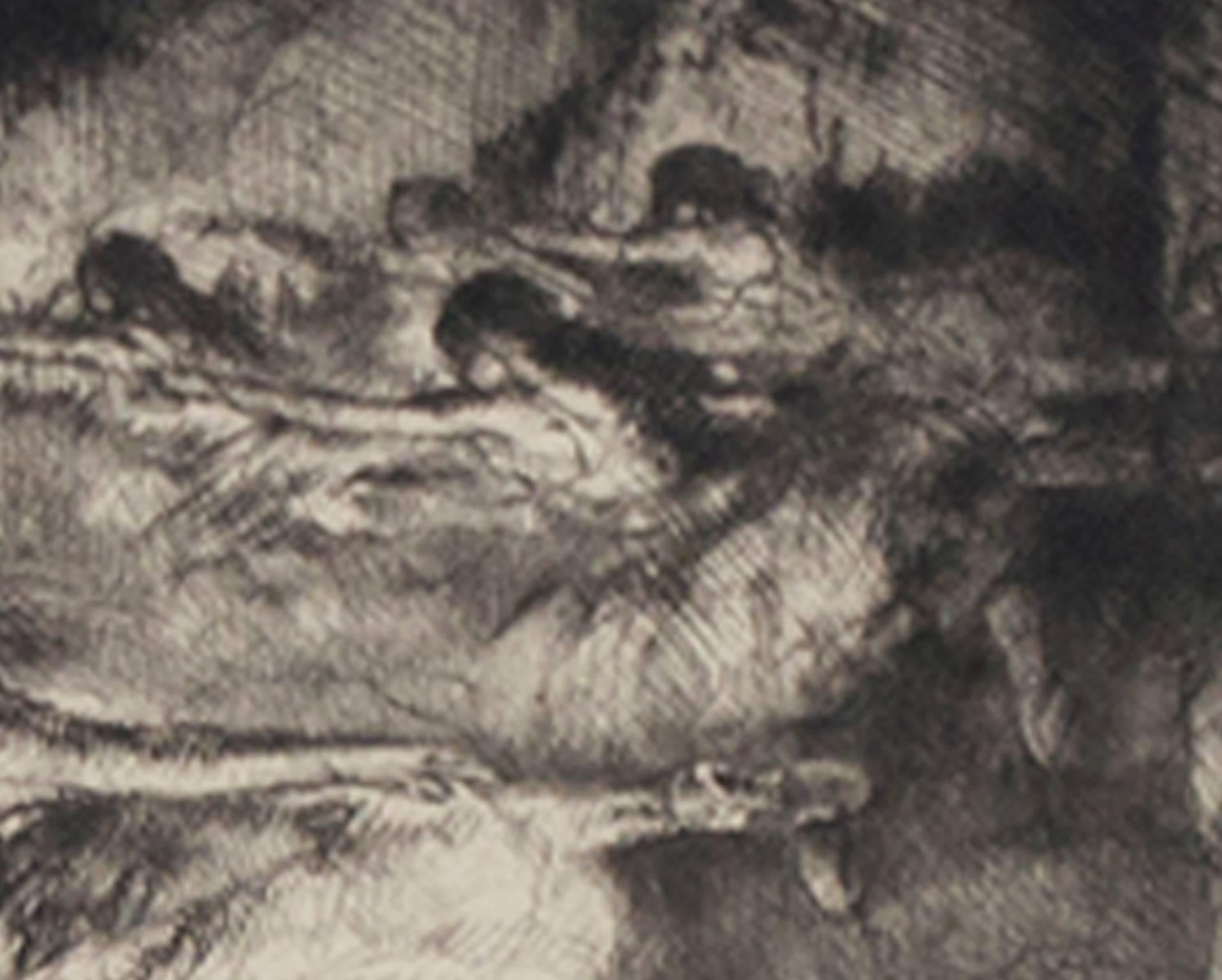 Auguste Brouet - "Le Ballet, " Etching and Drypoint Ballet Performance signed by Auguste Brouet ...