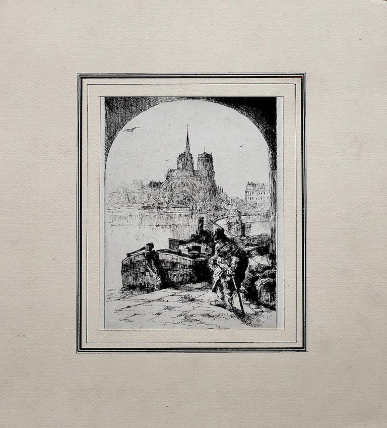Auguste Brouet - Paris - Original Etching by Auguste Brouet - Early 20th Century For Sale at 1stDibs