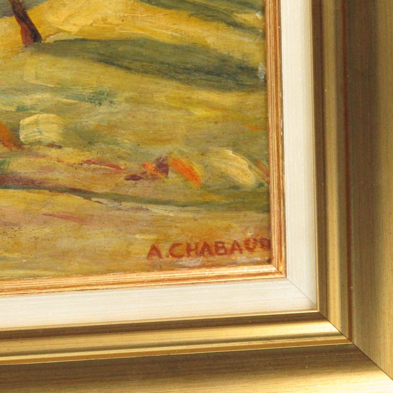 Auguste Chabaud - French Mediterranean Seascape Oil on Wood-Board ...