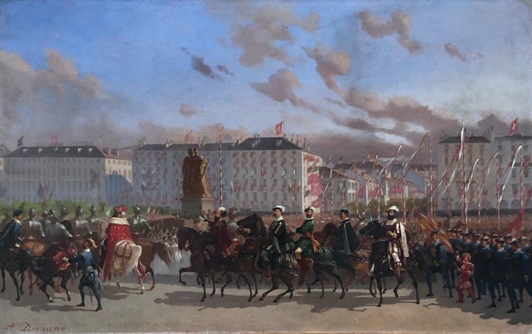 Auguste Doviane - Escalade Festival in Geneva For Sale at 1stDibs