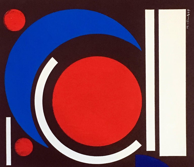 Auguste Herbin - Auguste Herbin 'Una' Serigraph (Geometric Abstraction art) For Sale at 1stDibs