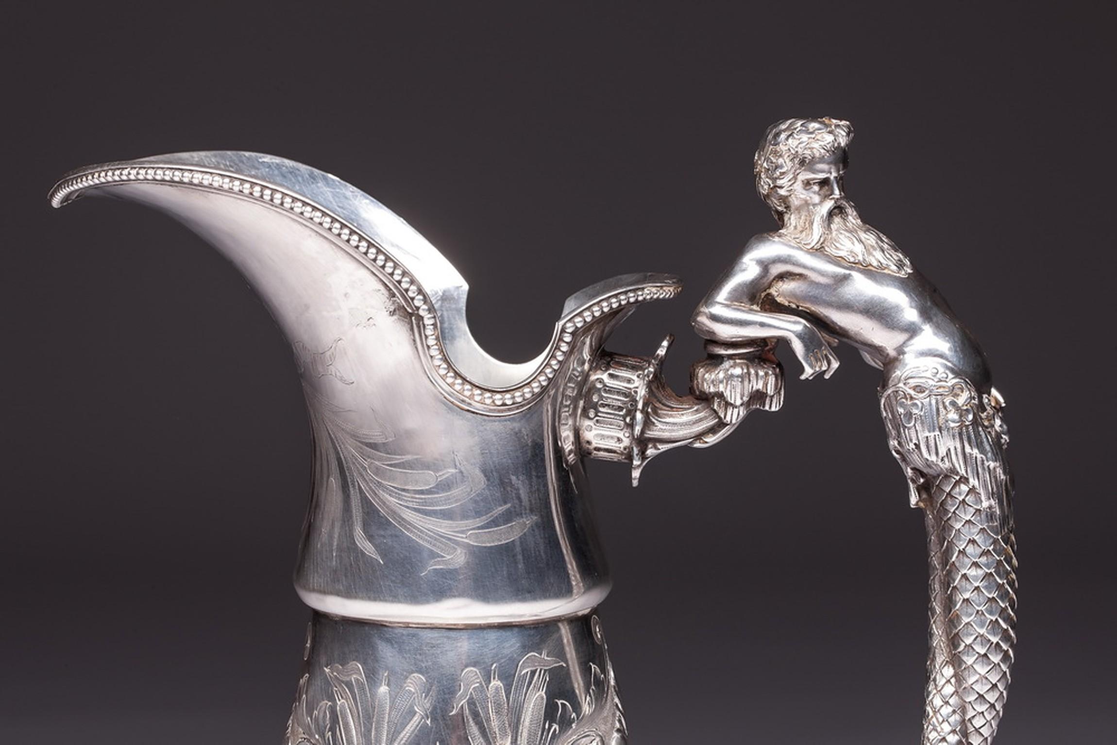 Auguste Louis Fizaine French Paris Silver Hand Washing Basin, 19th ...