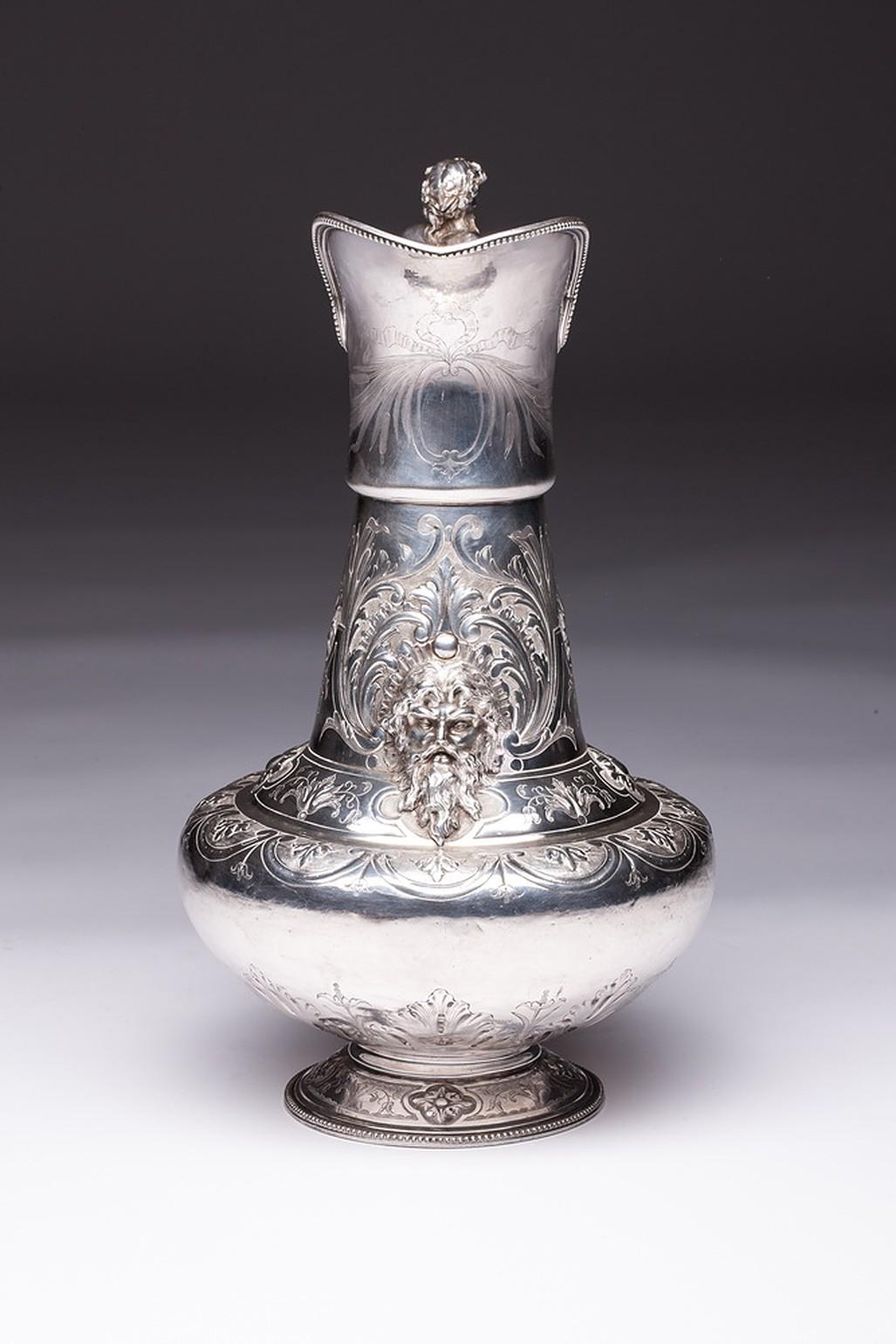 Auguste Louis Fizaine French Paris Silver Hand Washing Basin, 19th ...