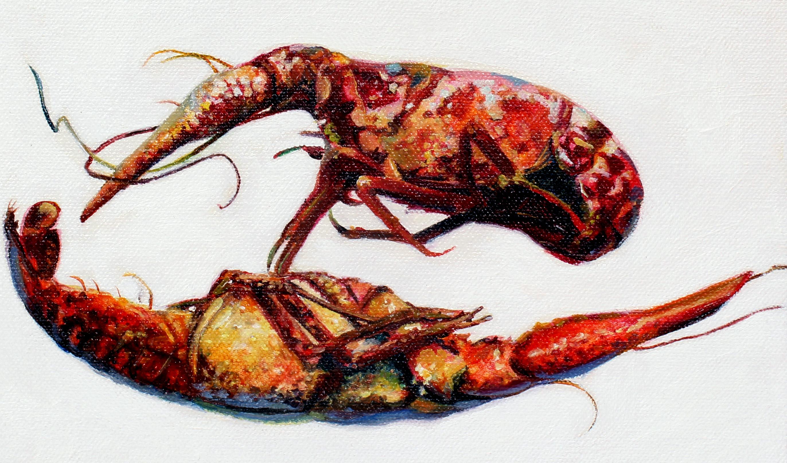 Augustina Droze - Hyperrealist Painting Crawfish Contemporary Female ...