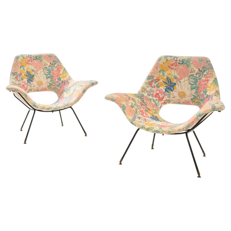 Augusto Bozzi model Golden "Oren" armchair by Fratelli Saporiti 1956 ...