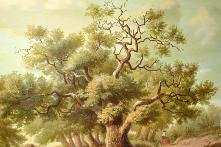 Augusto Corelli - Italian Coast Scene 19 Century Large Oil Painting by ...