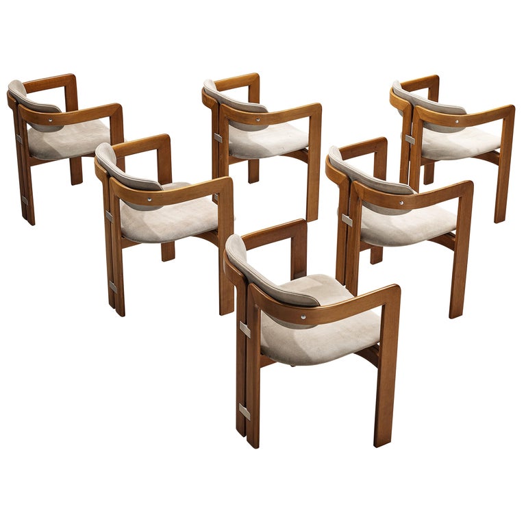 Augusto Savini for Pozzi Set of Six ‘Pamplona’ Dining Chairs For Sale ...
