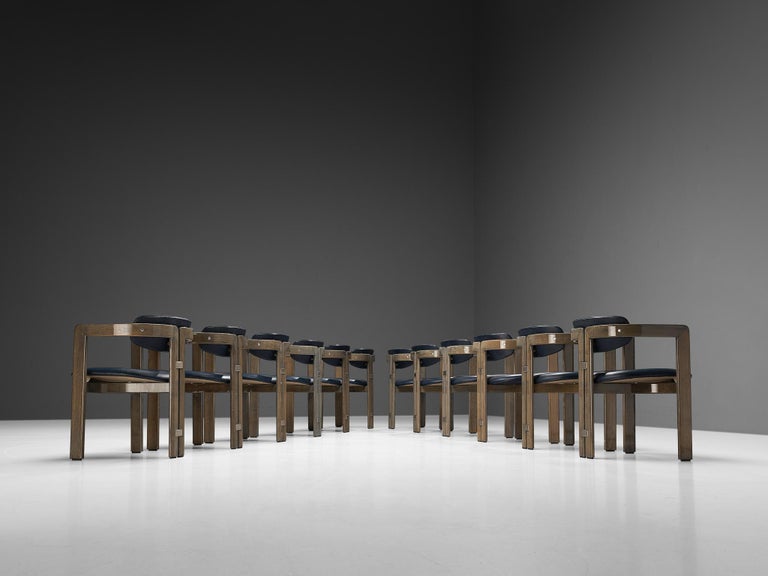 Augusto Savini for Pozzi Set of Twelve 'Pamplona' Dining Chairs at 1stDibs