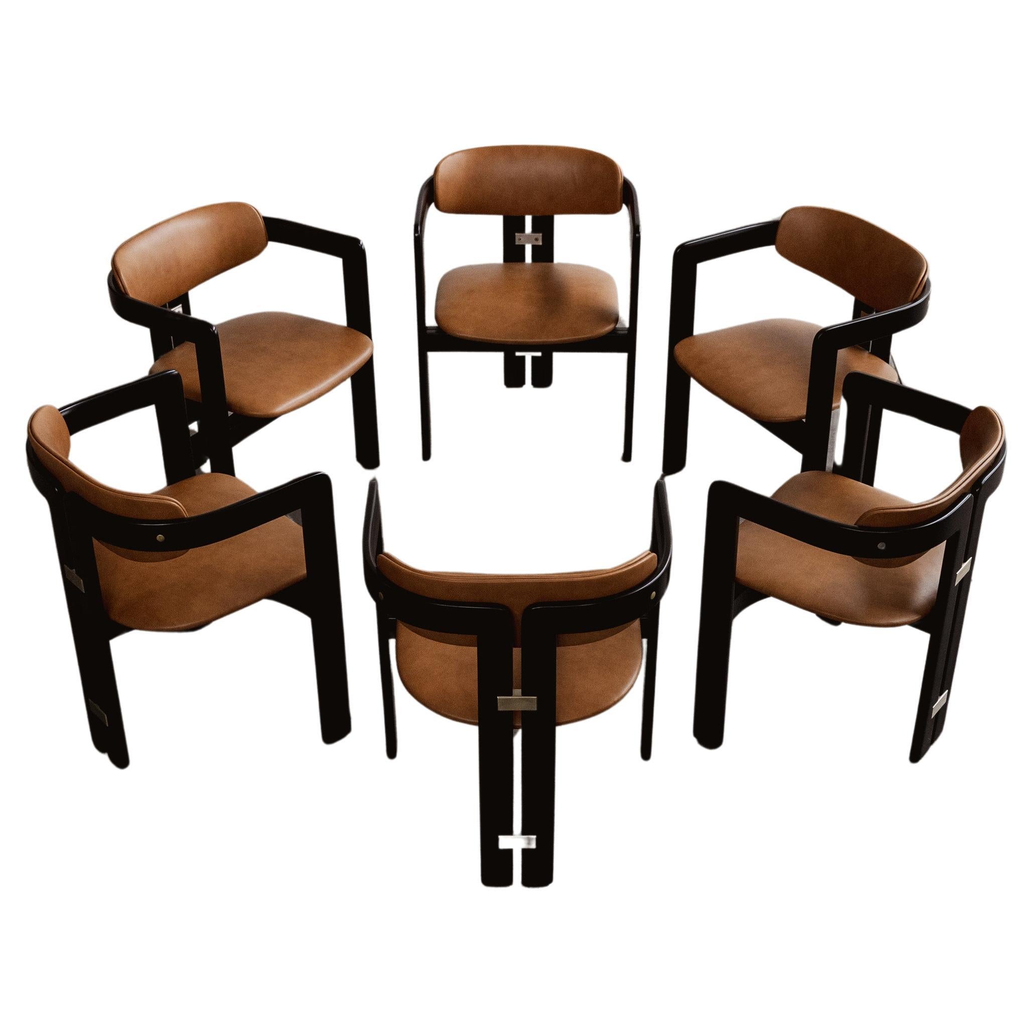 Augusto Savini 'Pamplona' Dining Chairs by Pozzi, Italy, 1965 at 1stDibs