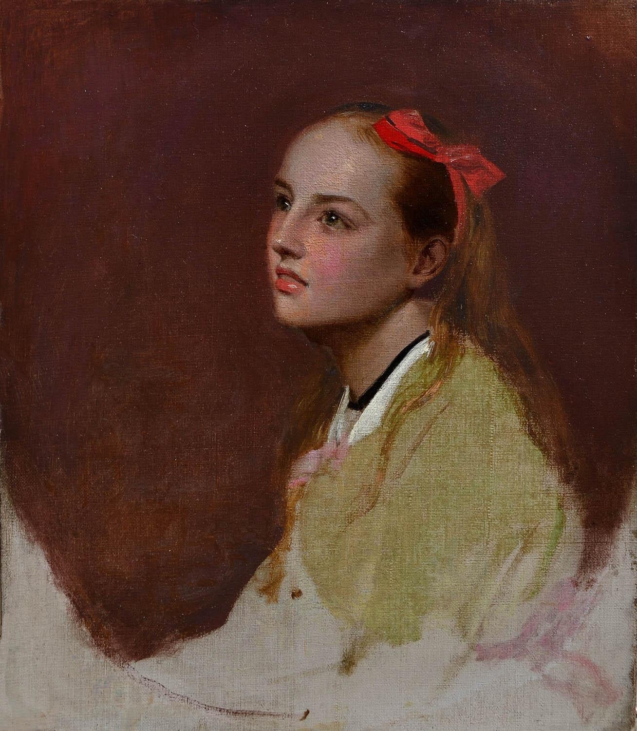 Augustus Leopold Egg - Portrait of a Girl For Sale at 1stDibs ...