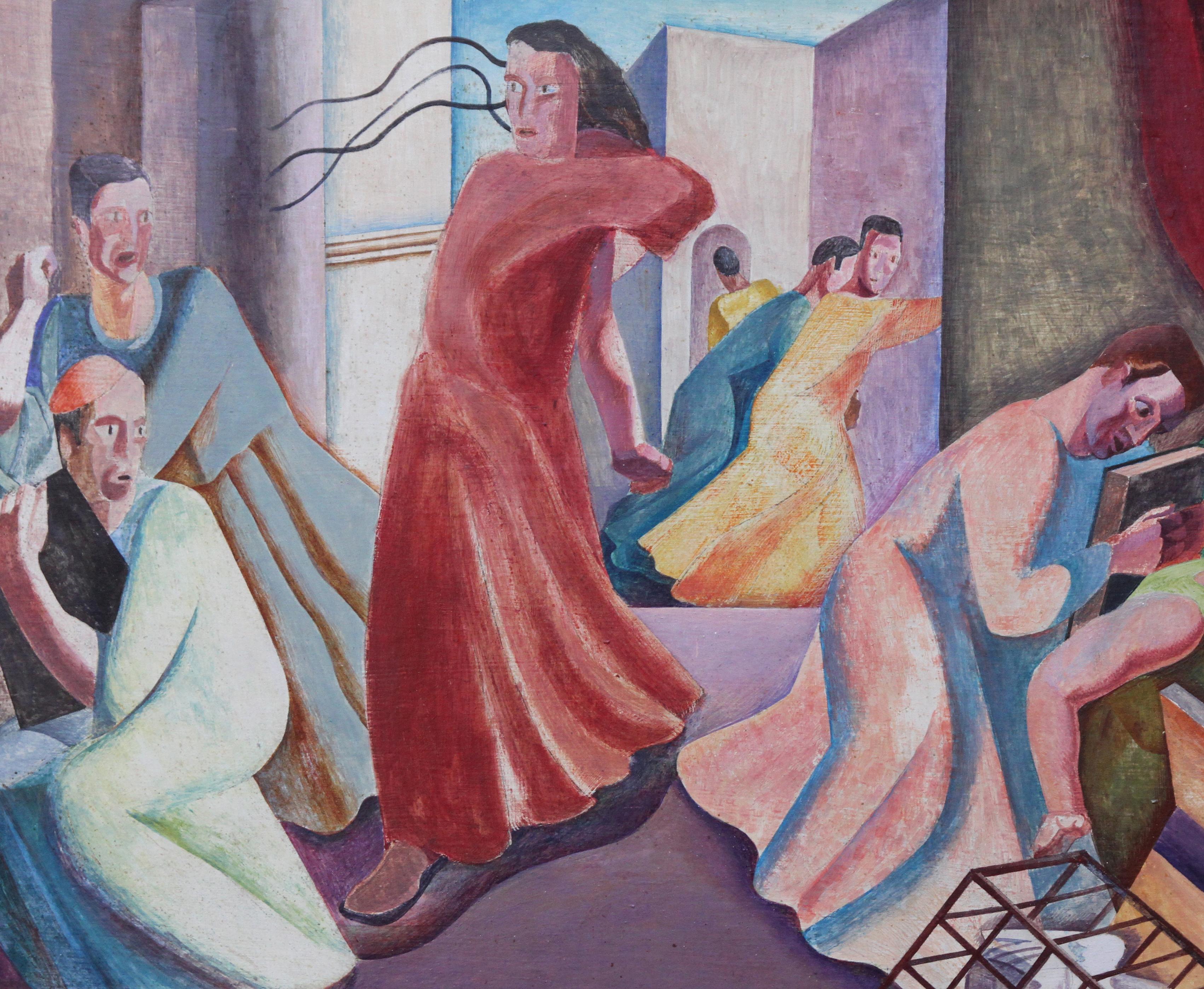 Augustus Lunn - Christ Expelling Money Changers - British 30's ...